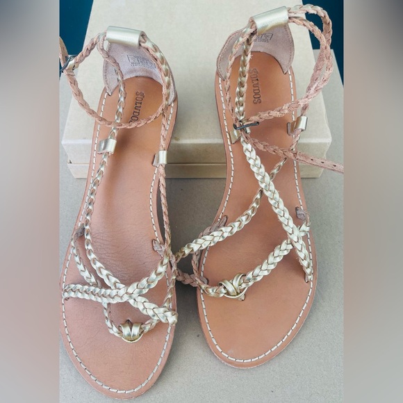 Soludos | Shoes | Soludos Womens Braided Sandals Gold | Poshmark